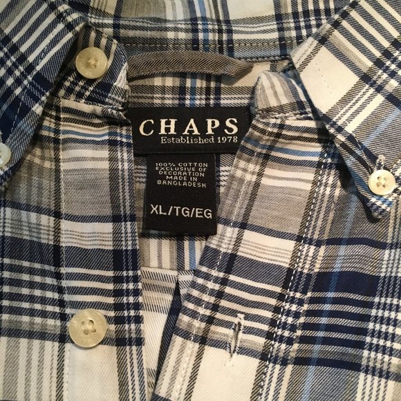 Chaps | Shirts | Mens Xl Chaps Dresscasual Plaid Shirt | Poshmark